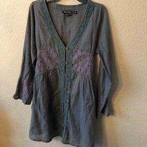 Urban Mango | Tops | Urban Mango Lace Tunic | Poshmark